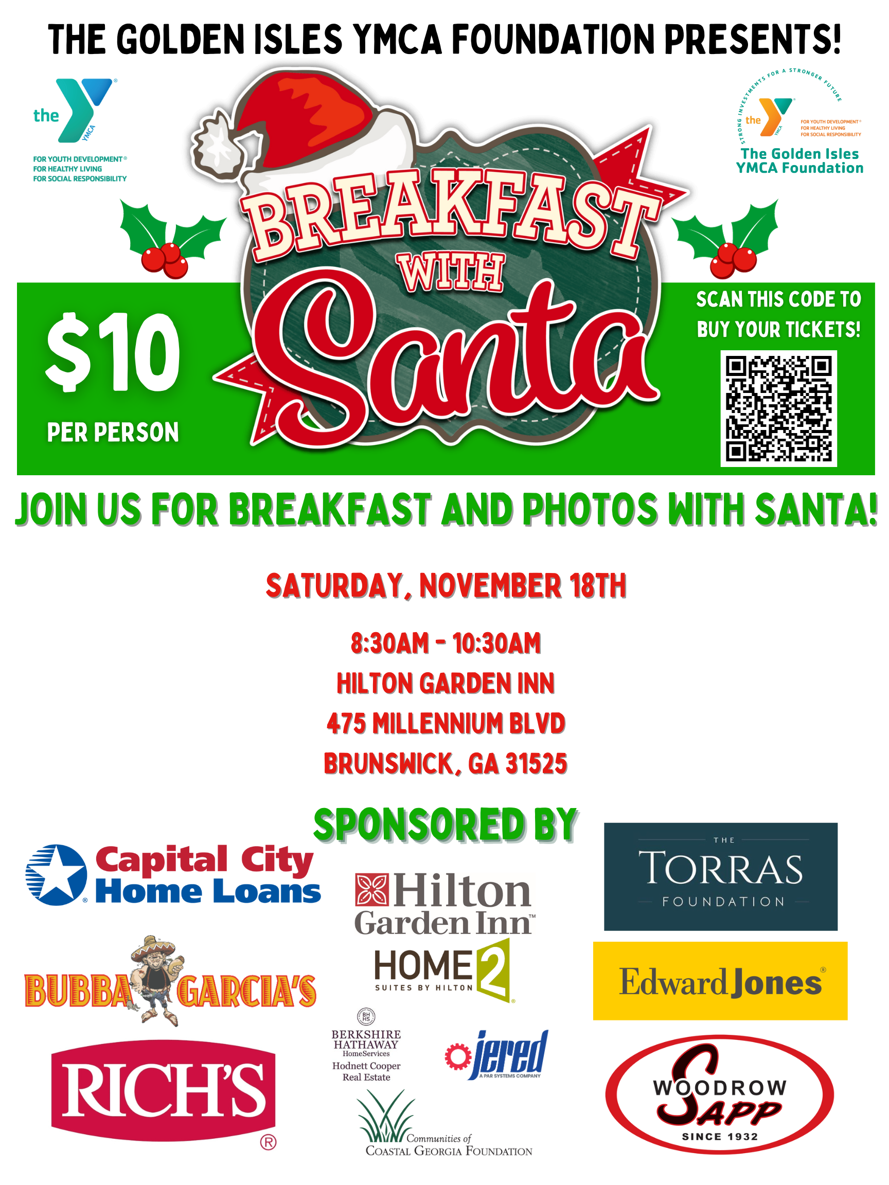 Breakfast With Santa 2023 – Golden Isles YMCA Foundation